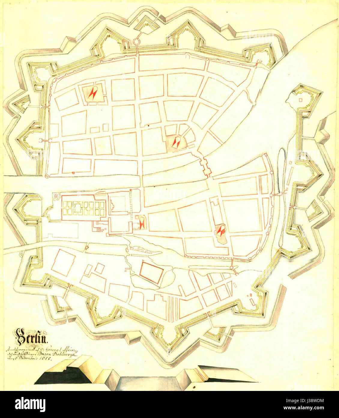 Map of berlin in 1688 hi-res stock photography and images - Alamy