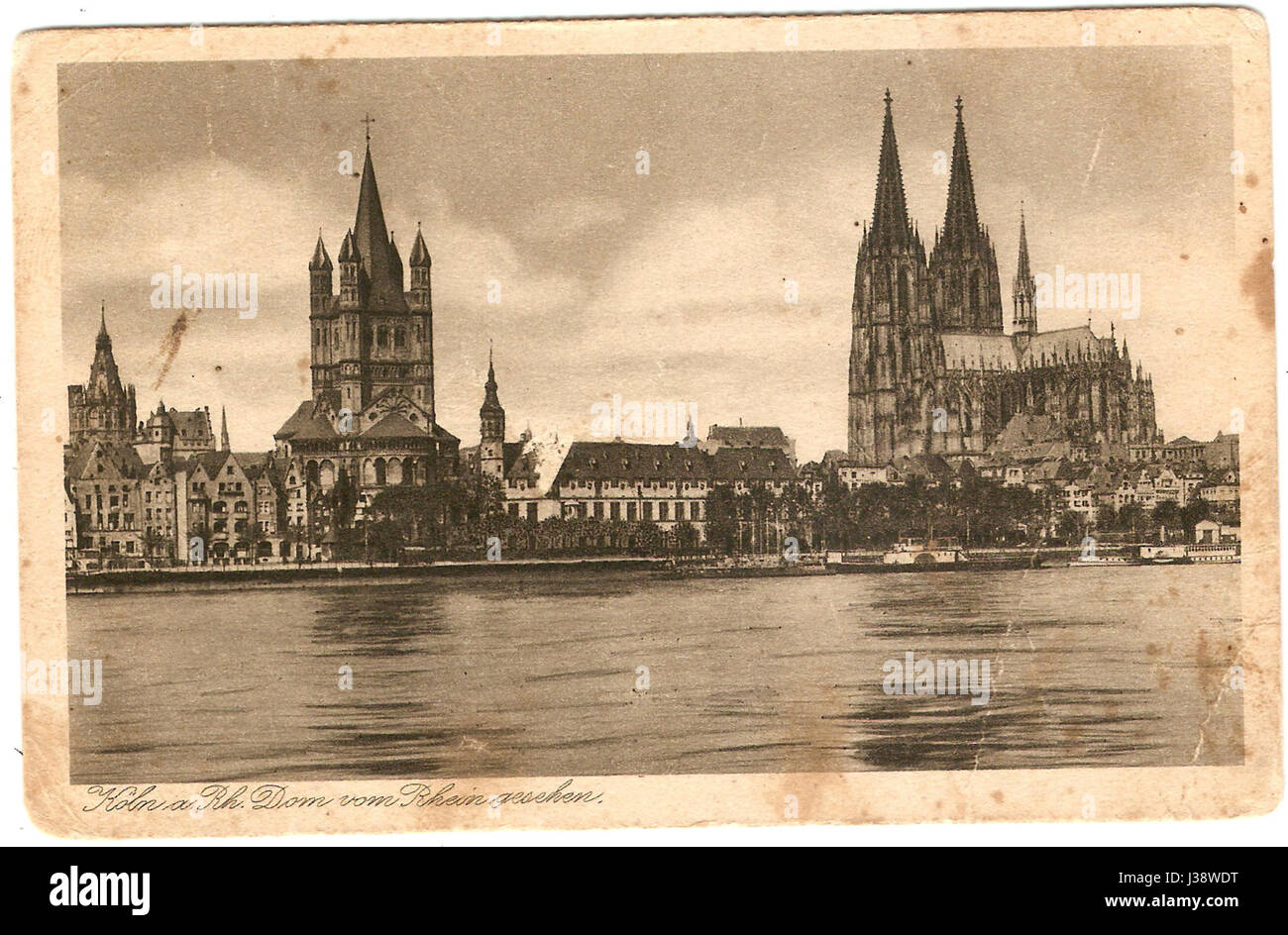 Vintage map of cologne hi-res stock photography and images - Alamy