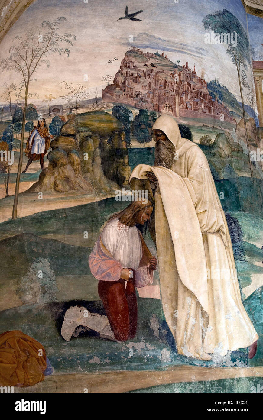 This historical text discusses the transition of a Roman monk from the ...