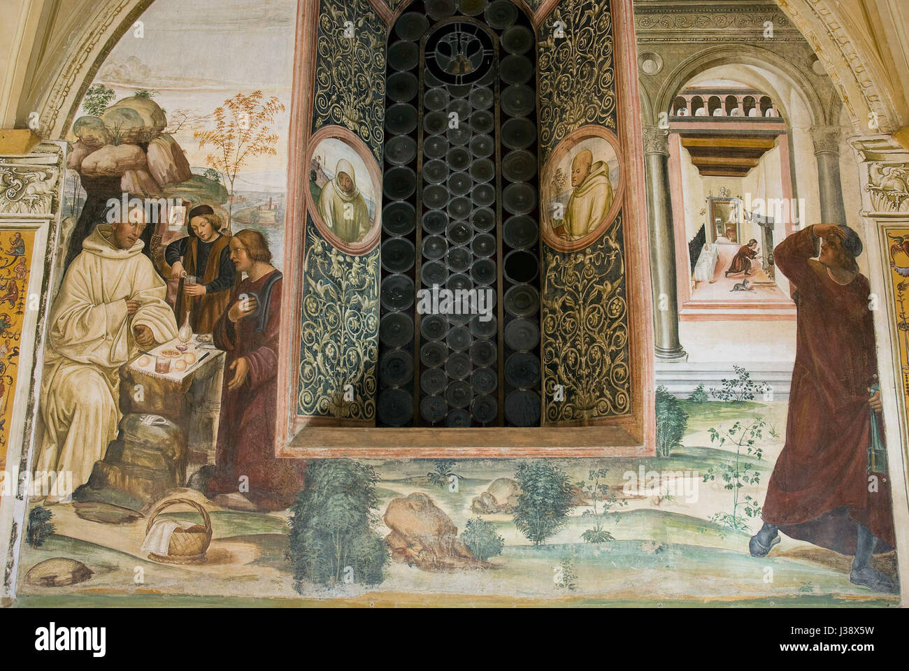 This title refers to a depiction of a priest inspired by God bringing ...