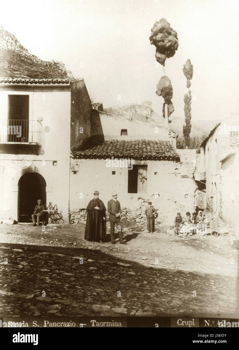 This photograph by Giovanni Crupi, taken between 1849 and 1925, depicts ...