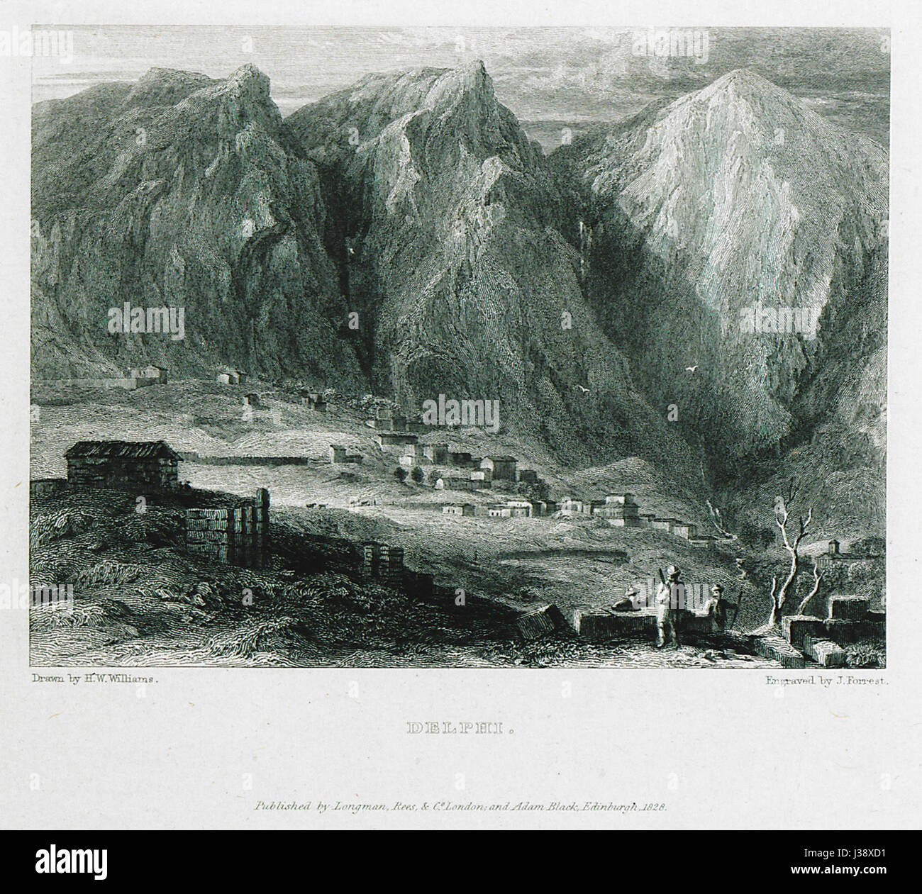 Map of delphi hi-res stock photography and images - Alamy