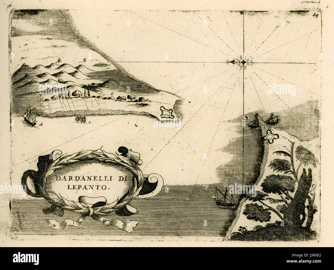 Lepanto map hi-res stock photography and images - Alamy