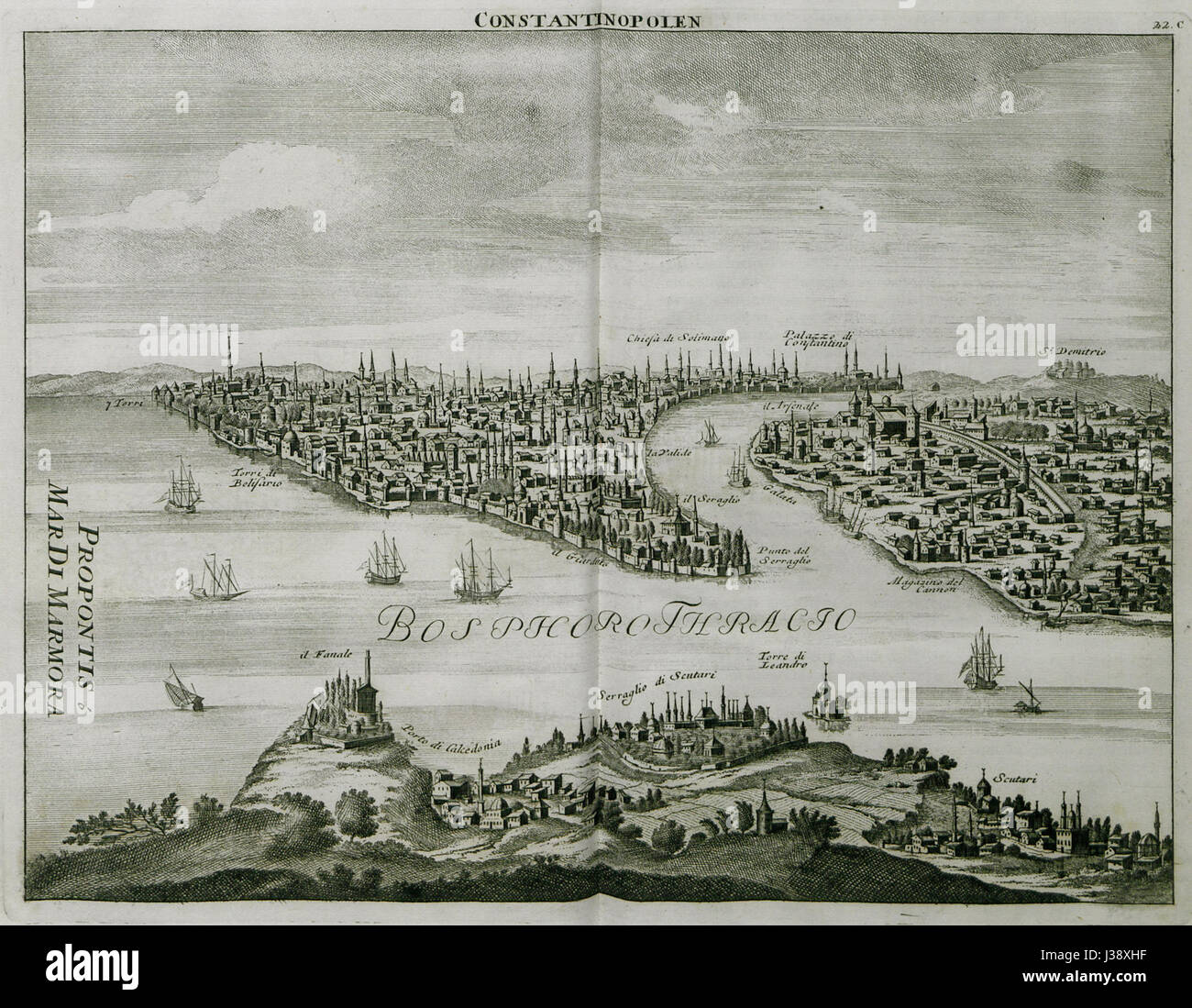 Constantinopolen Bruyn Cornelis De 1714 Stock Photo - Alamy