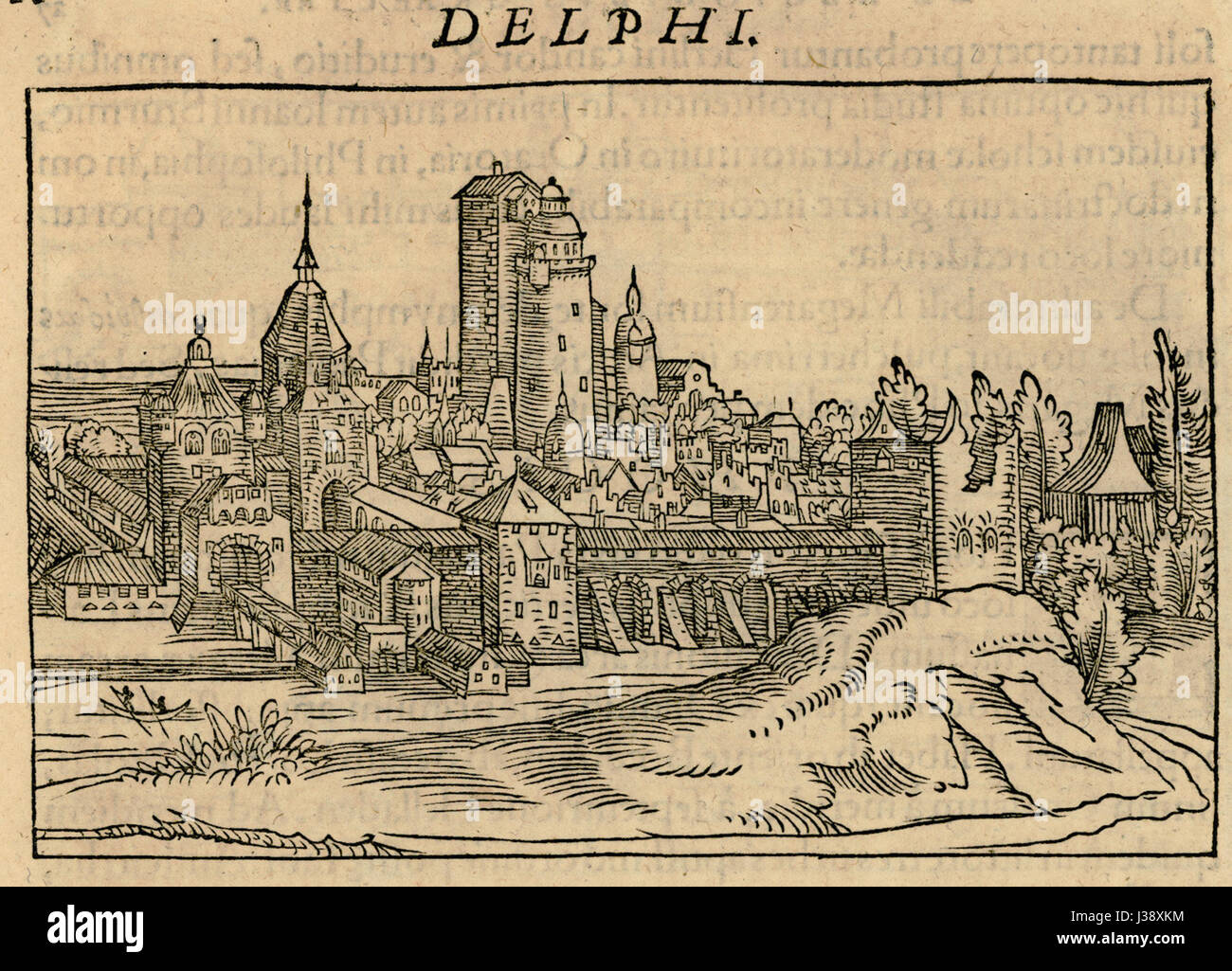 Map of delphi hi-res stock photography and images - Alamy