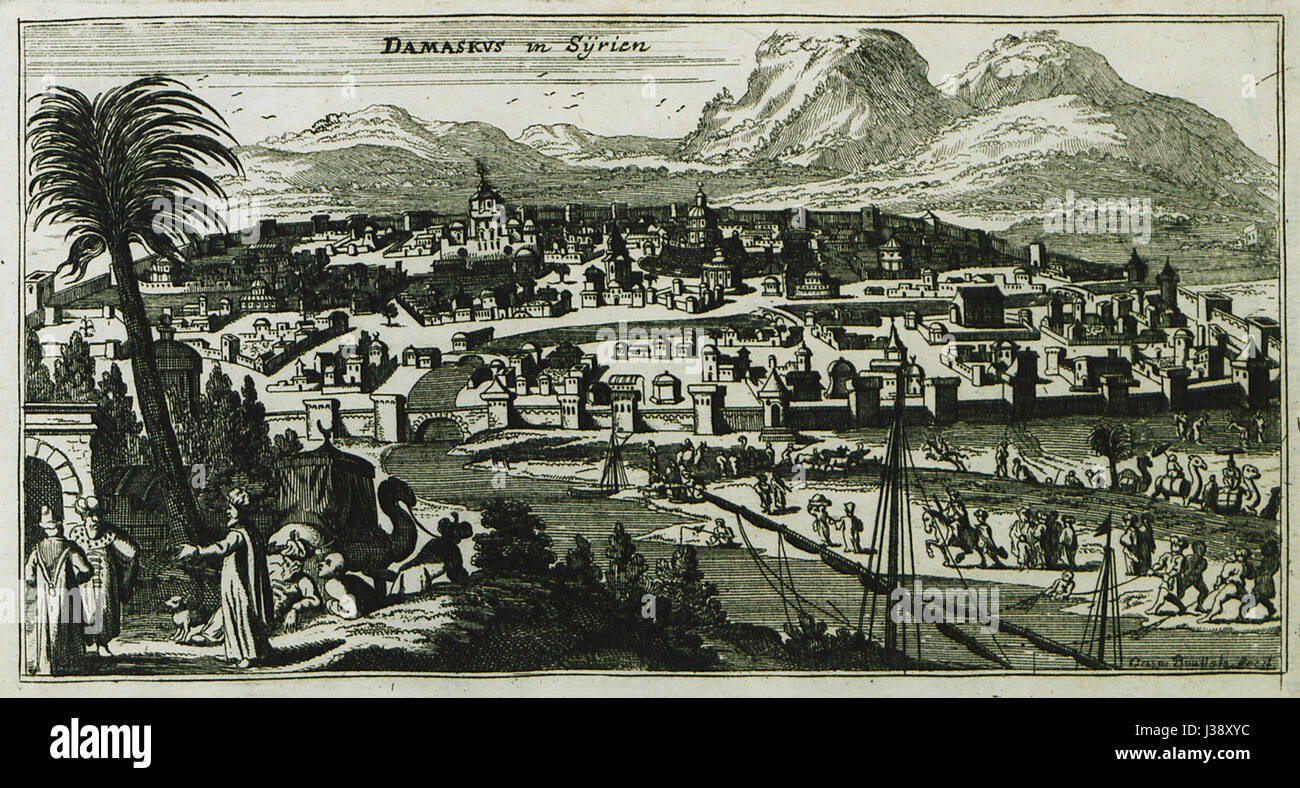 Damaskus in Syrien Peeters Jacob 1690 Stock Photo - Alamy
