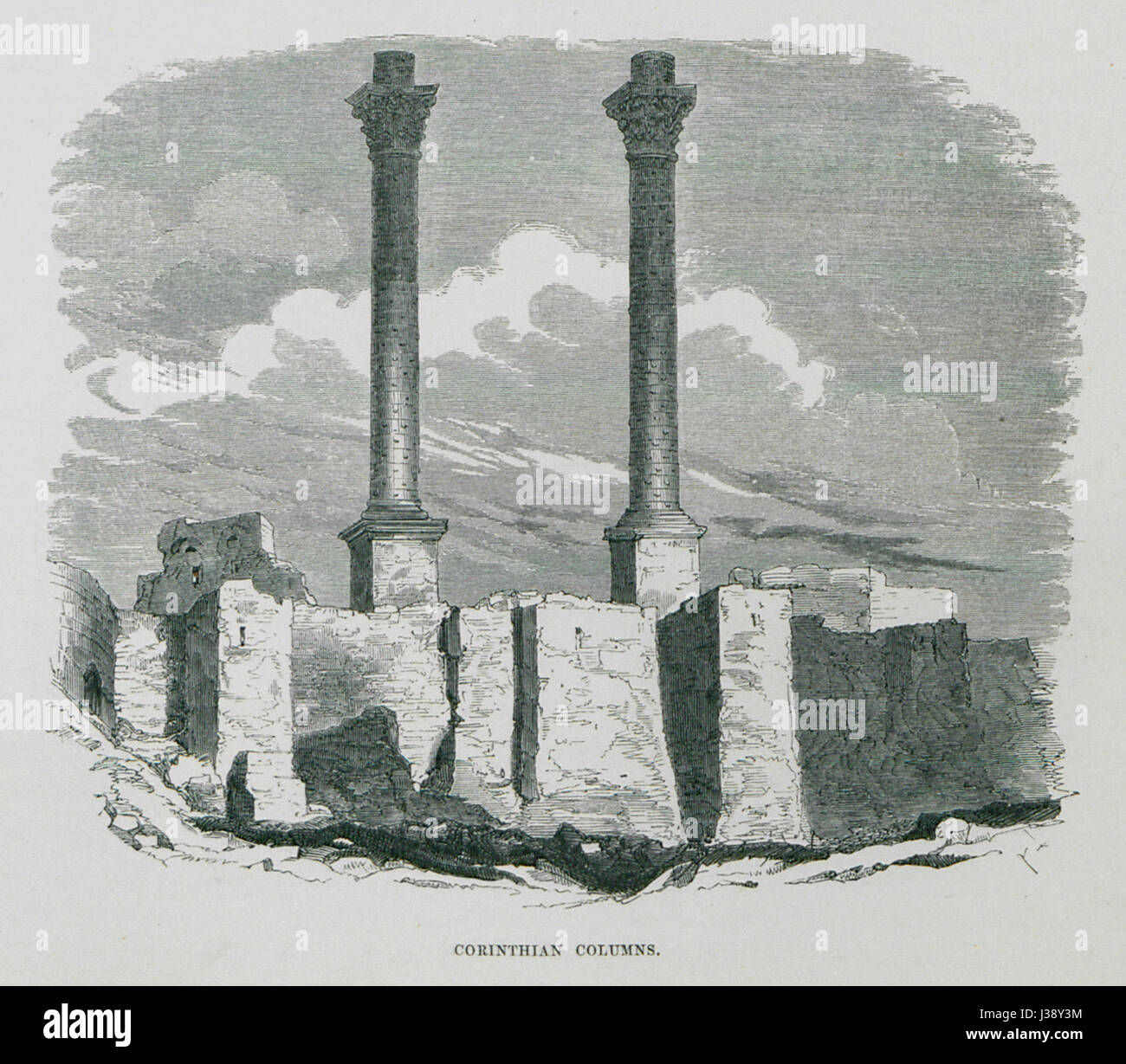This illustration by Charles Texier from 1864 depicts Corinthian ...