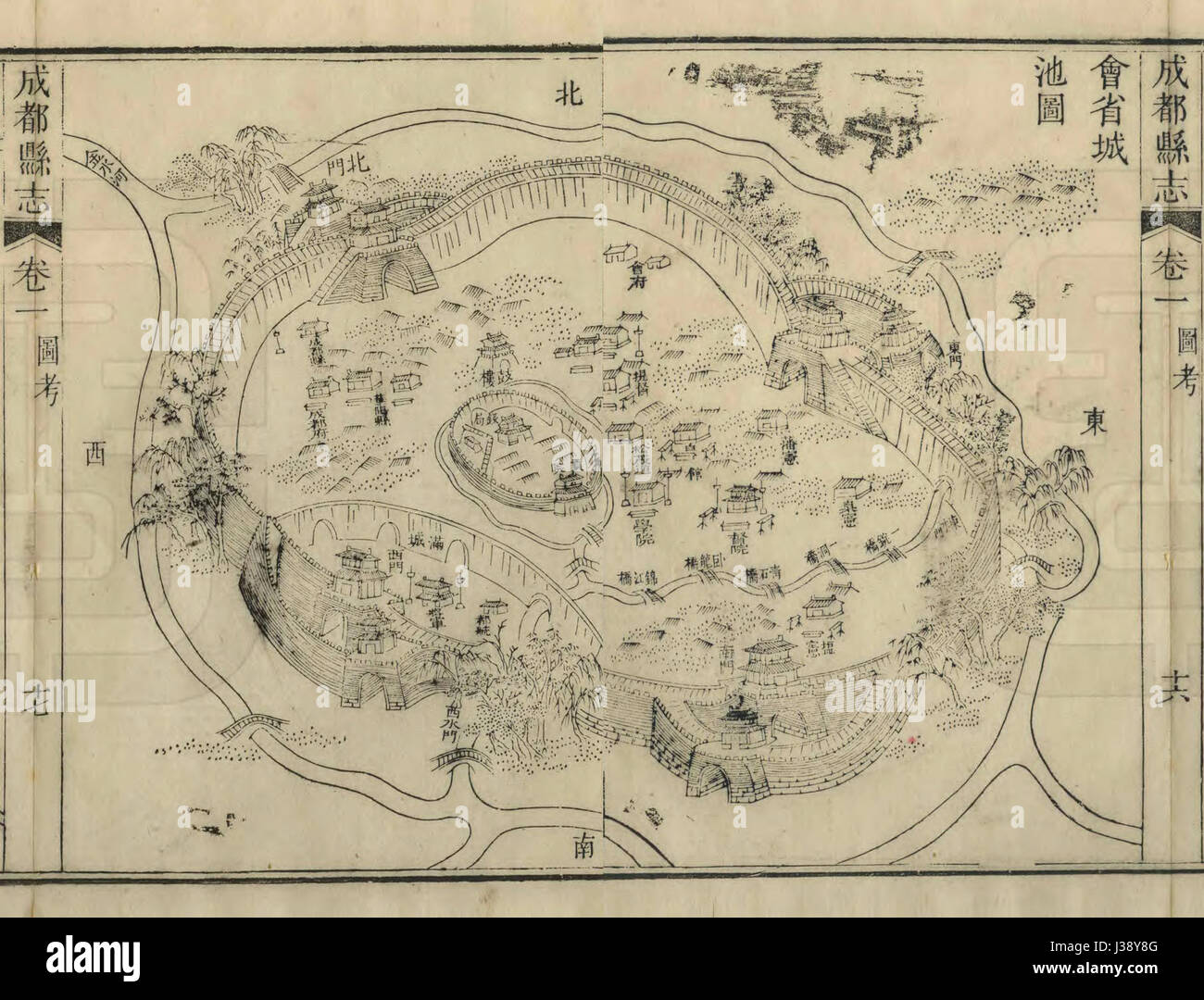 Chengdu map hi-res stock photography and images - Alamy