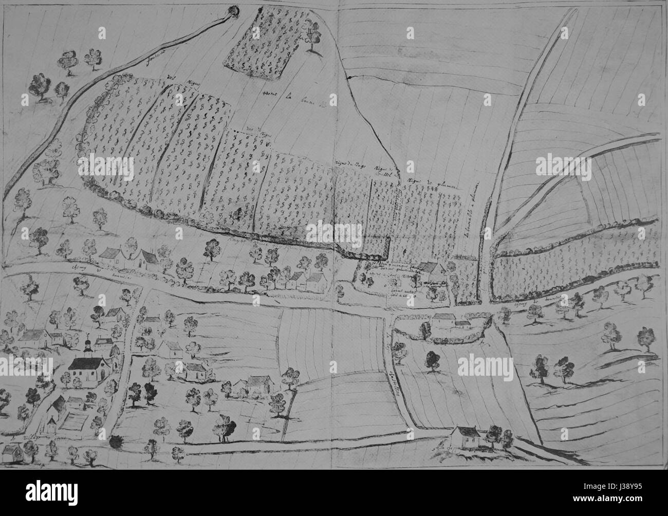 Cheslay 1699 AD Aube Stock Photo - Alamy