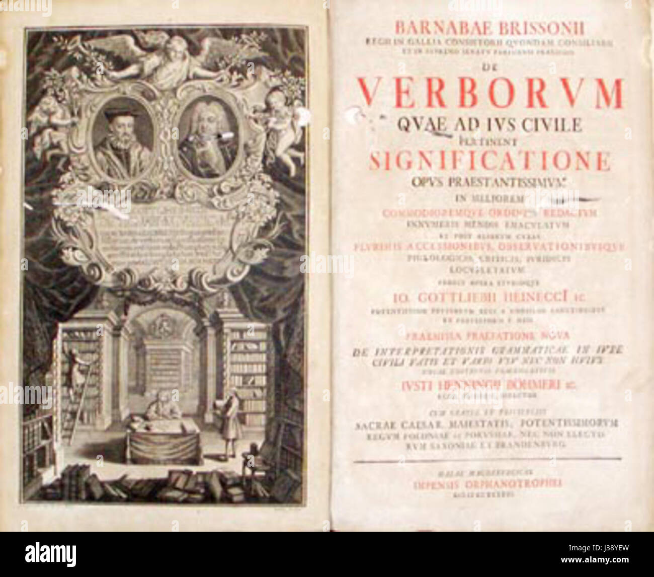 The frontispiece of 'De Verborum' introduces a work related to language ...