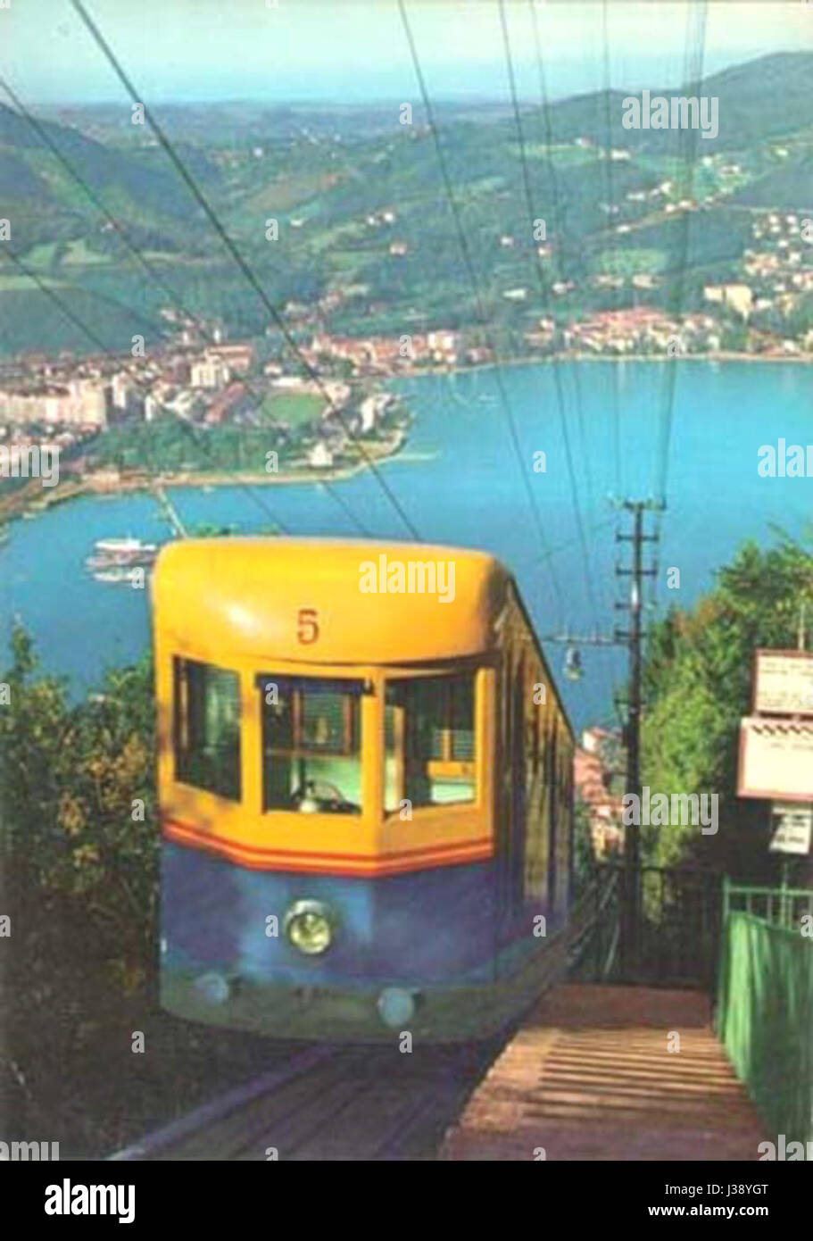 The Como-Brunate funicular offers a scenic panorama of Lake Como and ...