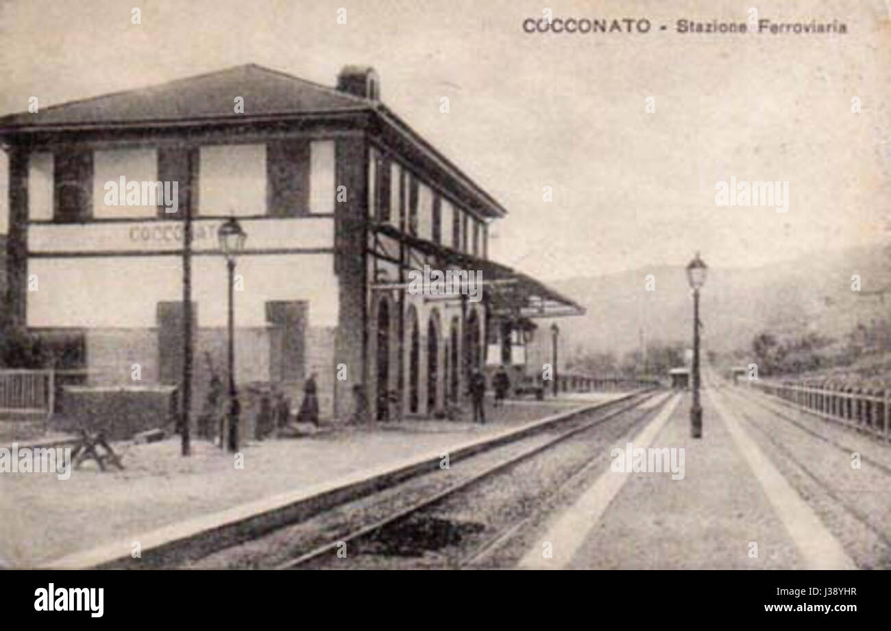 Cocconato railway station Stock Photo - Alamy