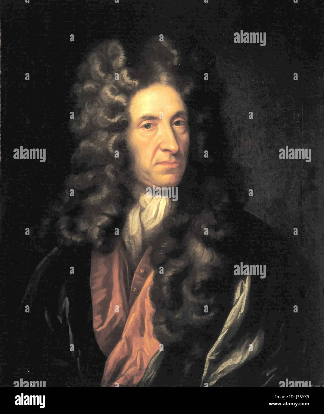 This portrait of Daniel Defoe, an English writer best known for ...