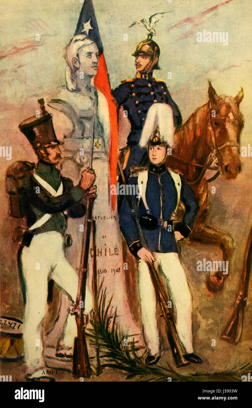 This likely refers to the military or official uniforms worn in Chile ...