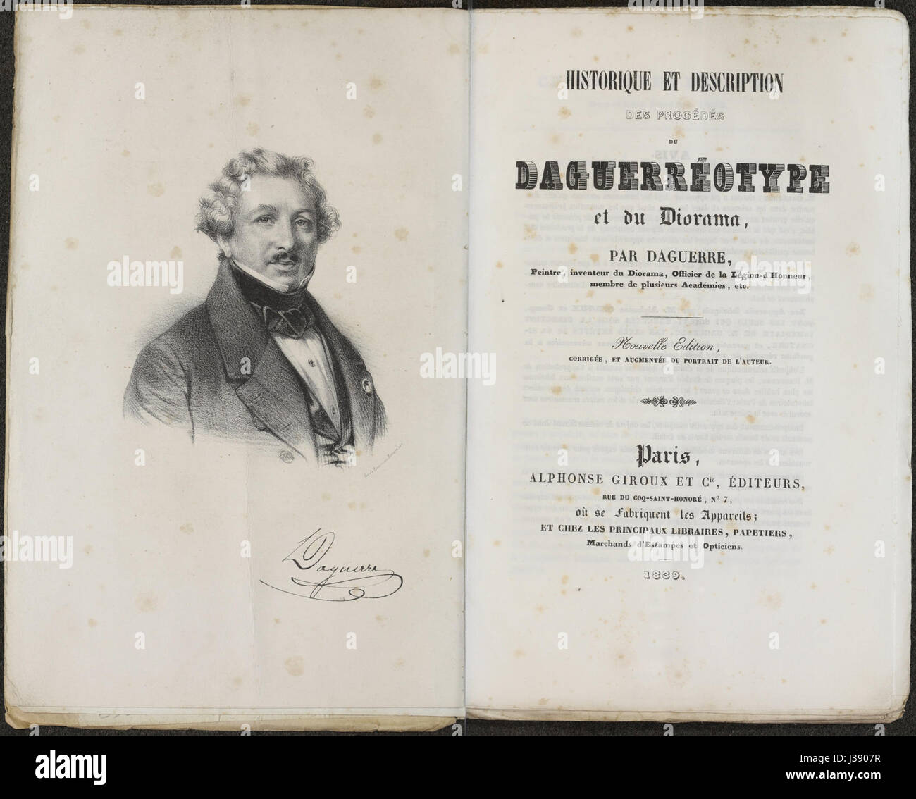 1839 daguerreotype camera hi-res stock photography and images - Alamy