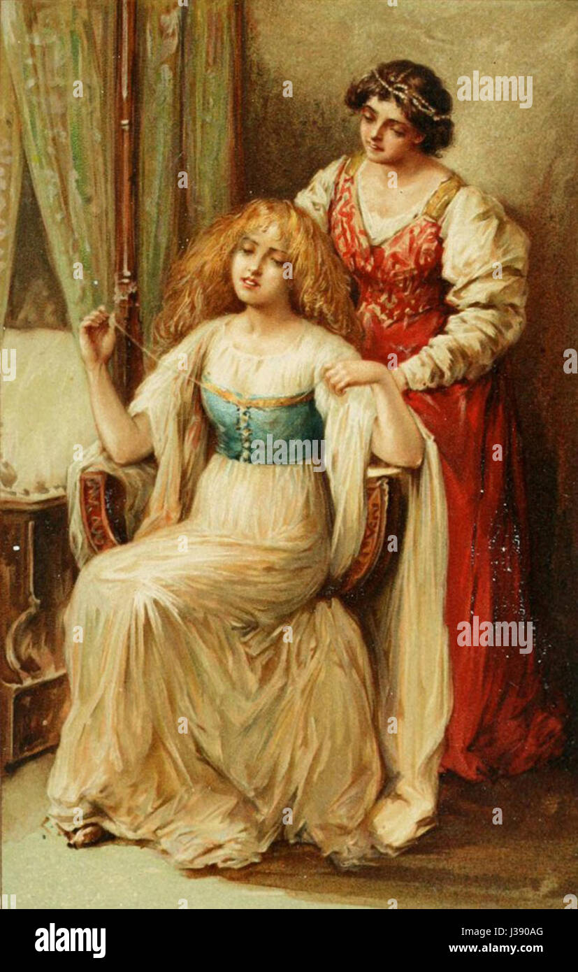 The illustration 'Desdemona' by W. Paget portrays the character from ...