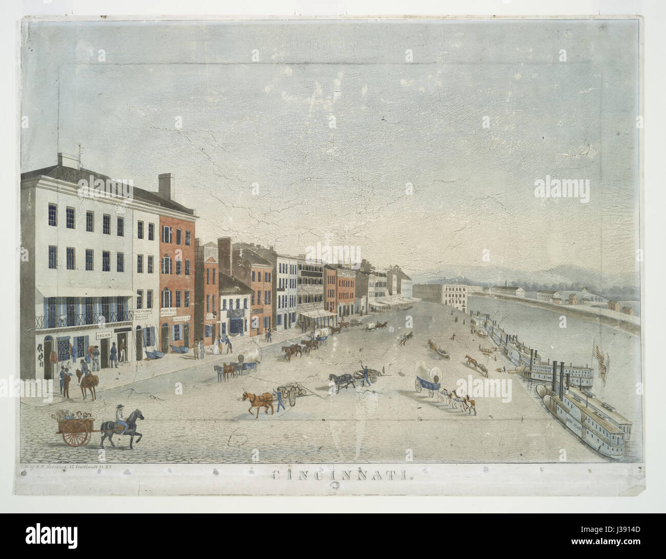 Cincinnati in 1840 by John Caspar Wild Stock Photo - Alamy