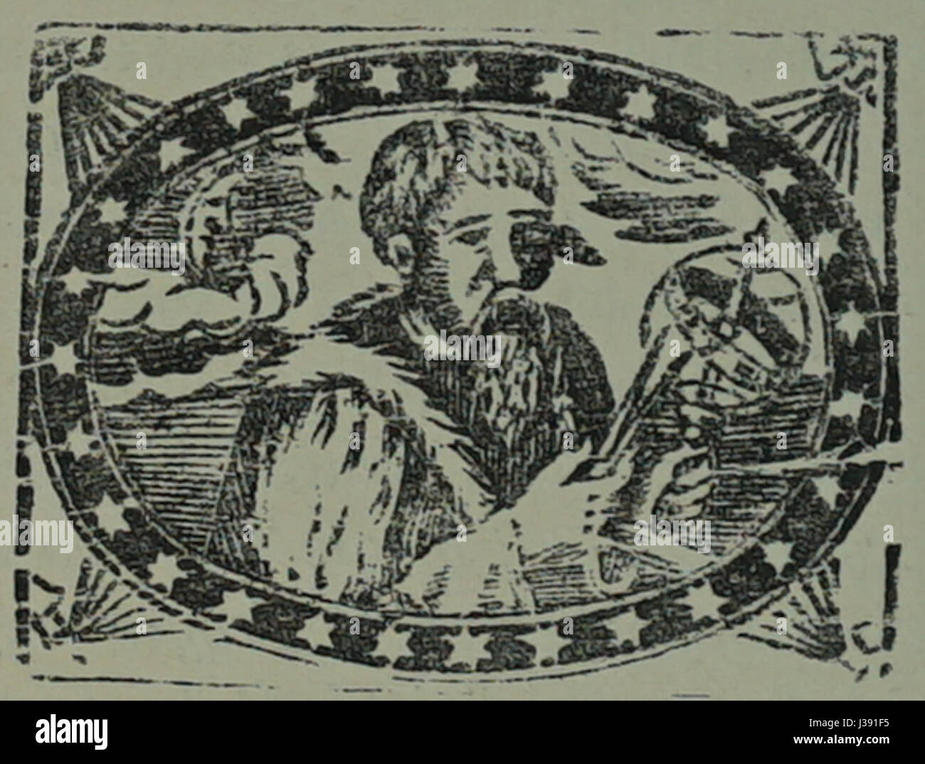 This item, titled 'Couverture almanach b 10299,' is an almanac cover ...