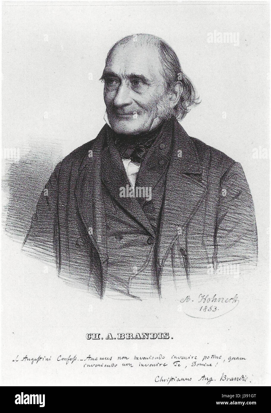 Christian August Brandis 1853 Stock Photo - Alamy
