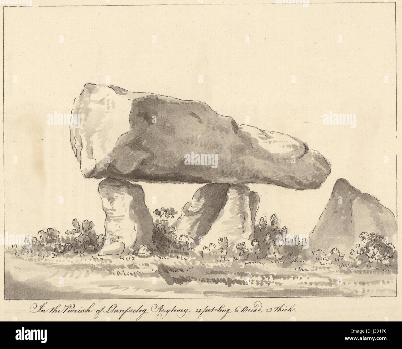 The Cromlech in Llanfaelog is a prehistoric stone circle located in ...