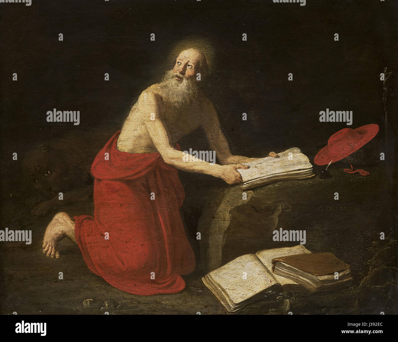 'De heilige Hieronymus' (Saint Jerome) is a famous painting by the ...