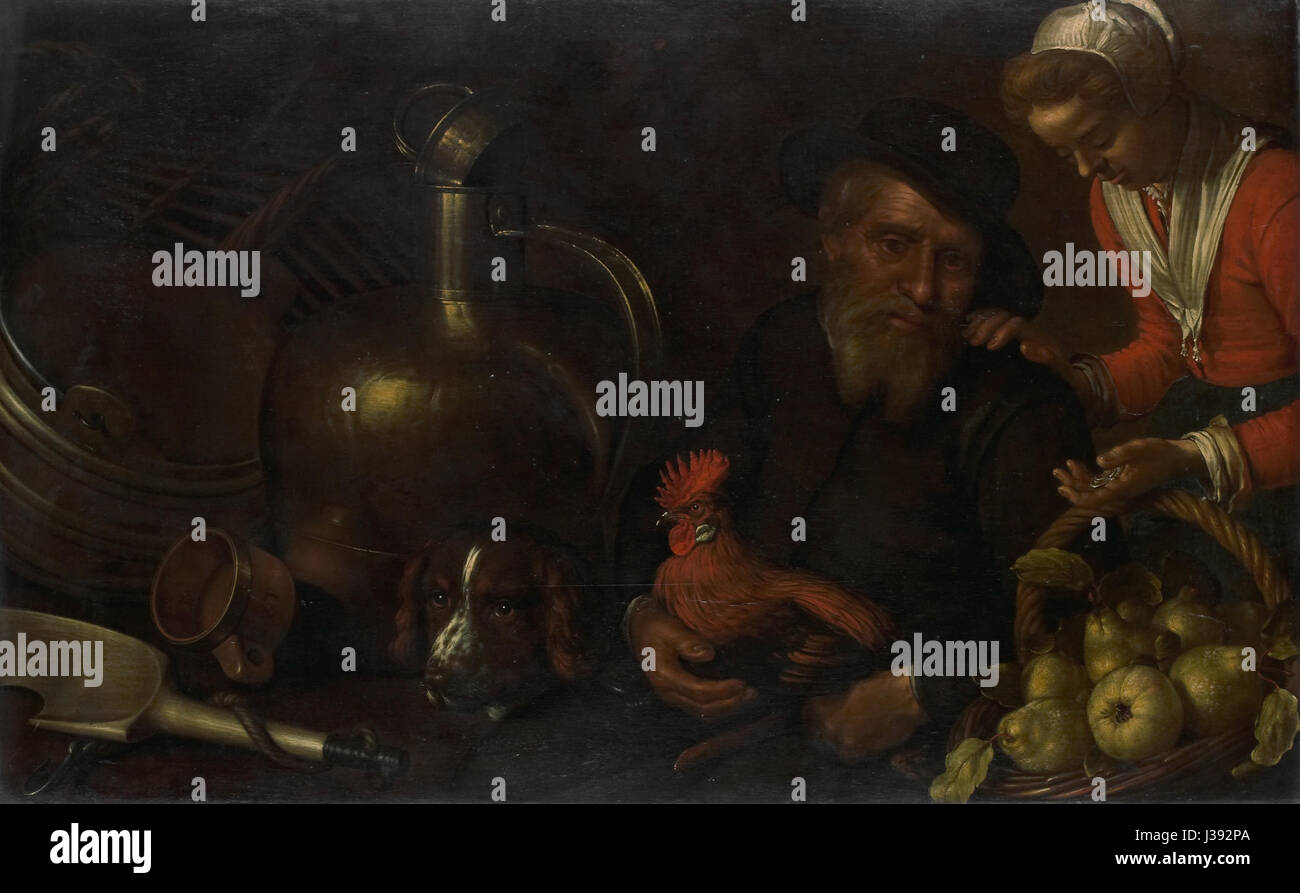 'De Hoenderkoopman' (The Chicken Merchant) is a 17th-century painting ...