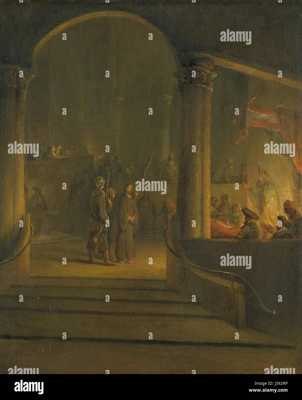 'Christus voor Kajafas' is a painting housed in the Rijksmuseum. It ...