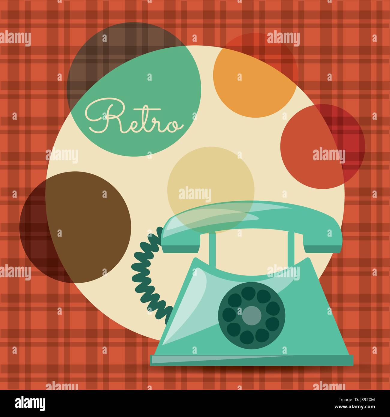 retro telephone to call and talk Stock Vector Image & Art - Alamy