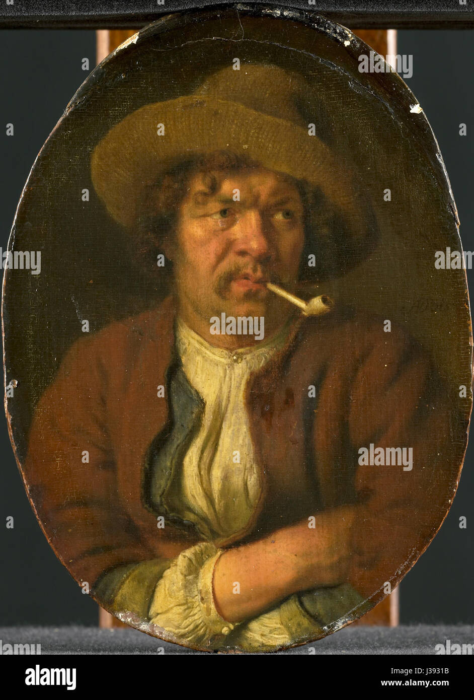 'De roker' is an artwork housed at the Rijksmuseum, depicting a smoker ...
