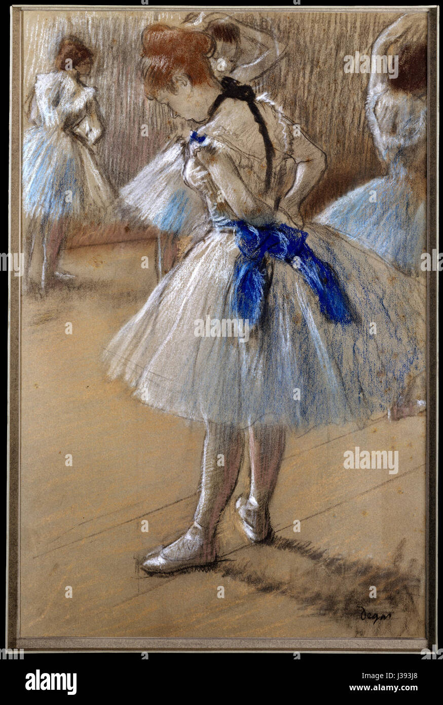 This study by Edgar Degas, a French Impressionist artist, showcases his ...