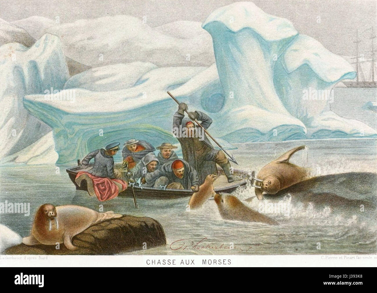 'Chasse aux morses' (Hunting Walruses) depicts the traditional activity ...