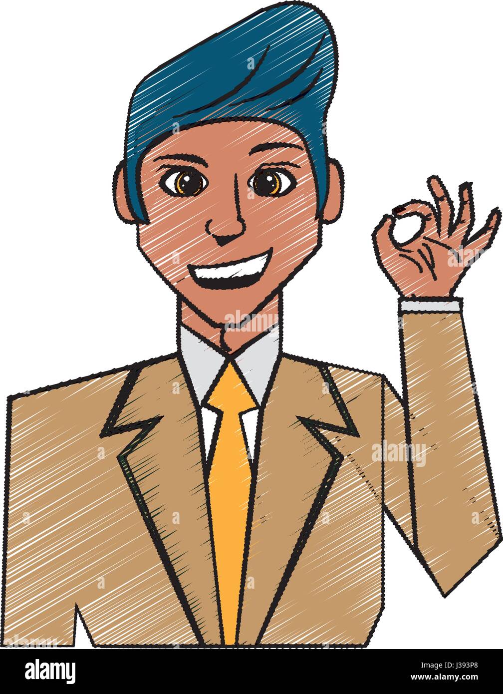 Elegant man cartoon Stock Vector Image & Art - Alamy