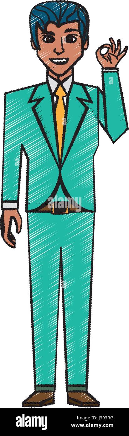 Elegant man cartoon Stock Vector Image & Art - Alamy