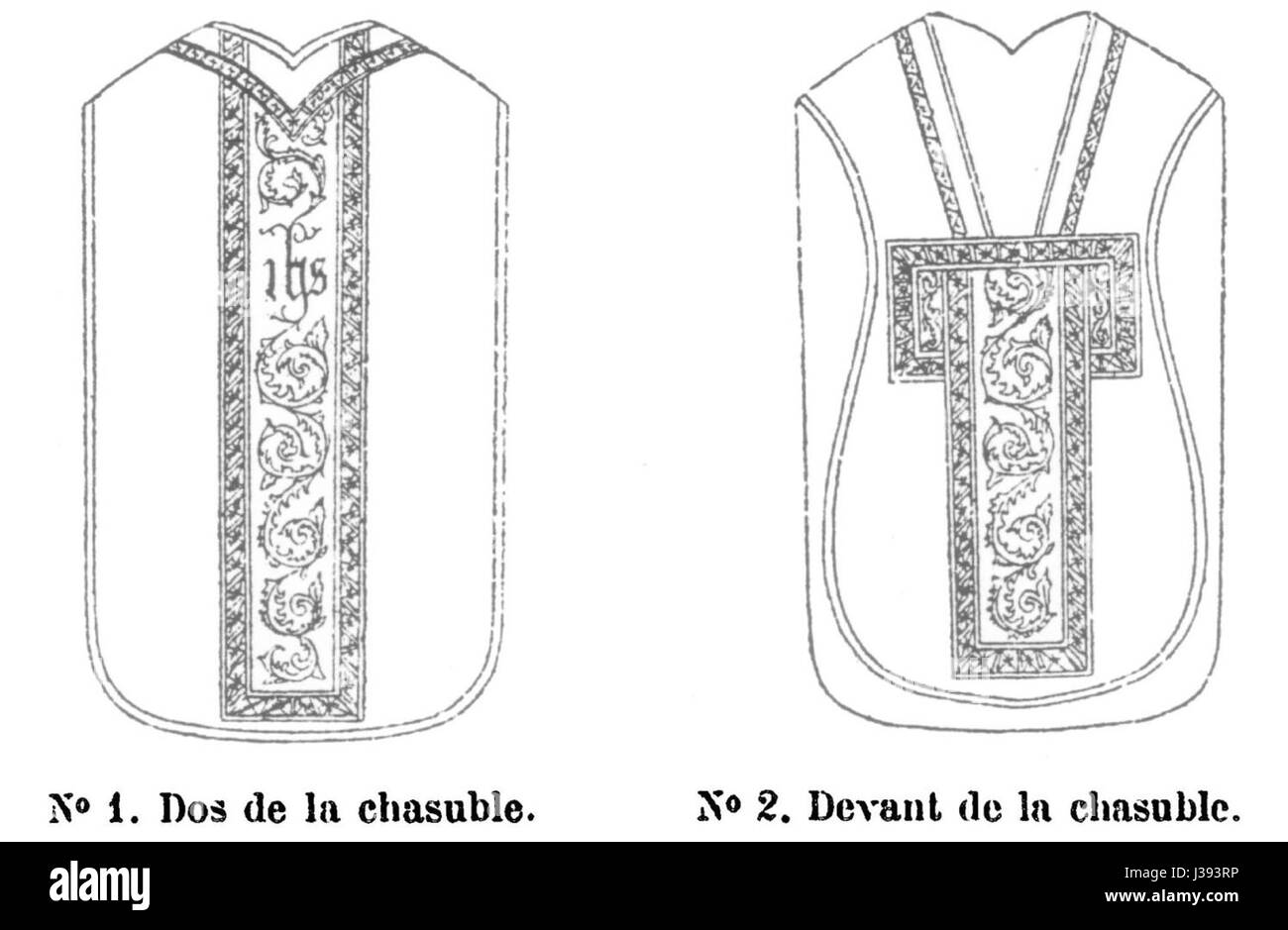 Liturgical embroidery Black and White Stock Photos & Images - Alamy