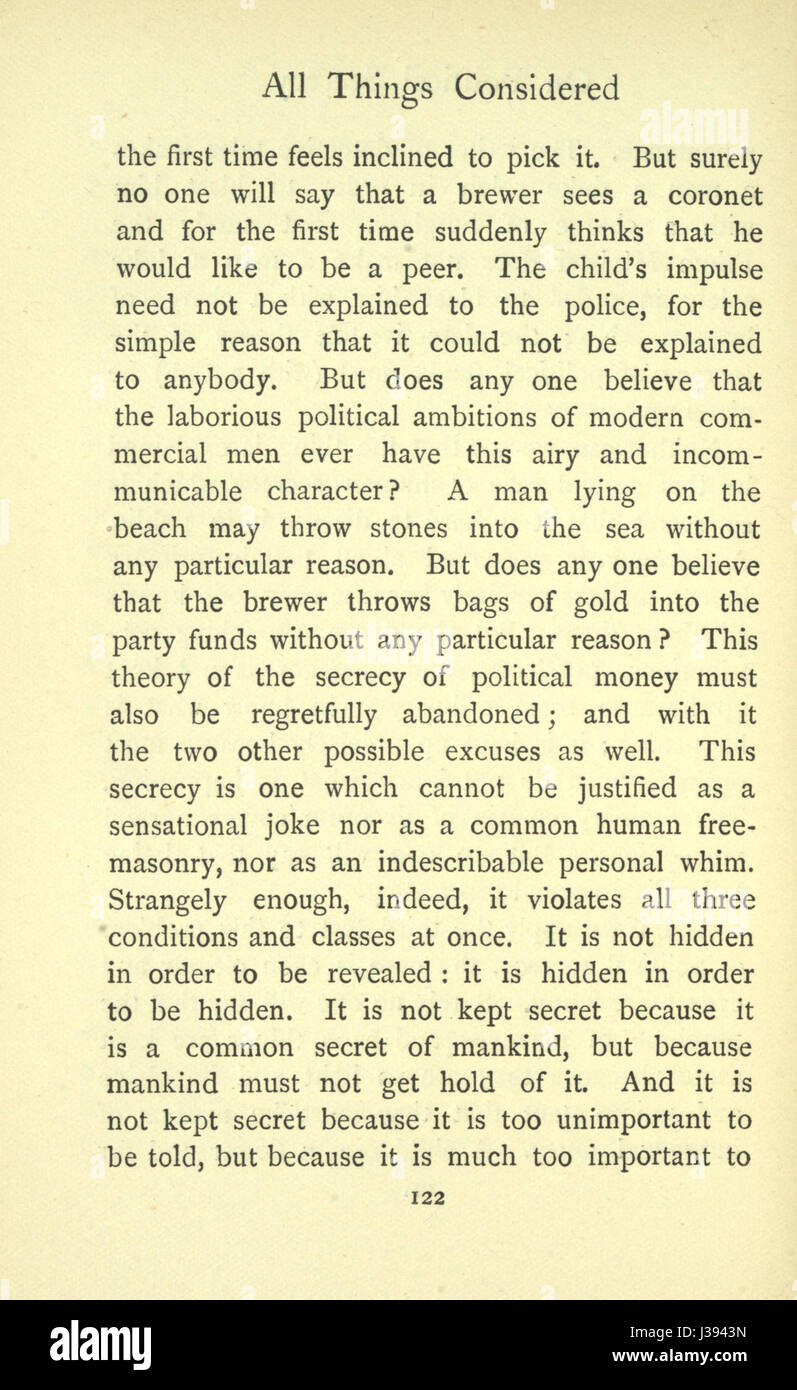 This work by G.K. Chesterton, titled 'All Things Considered', features ...