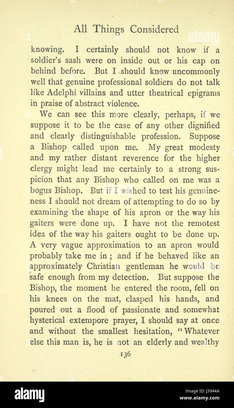 Chesterton book cover hi-res stock photography and images - Alamy