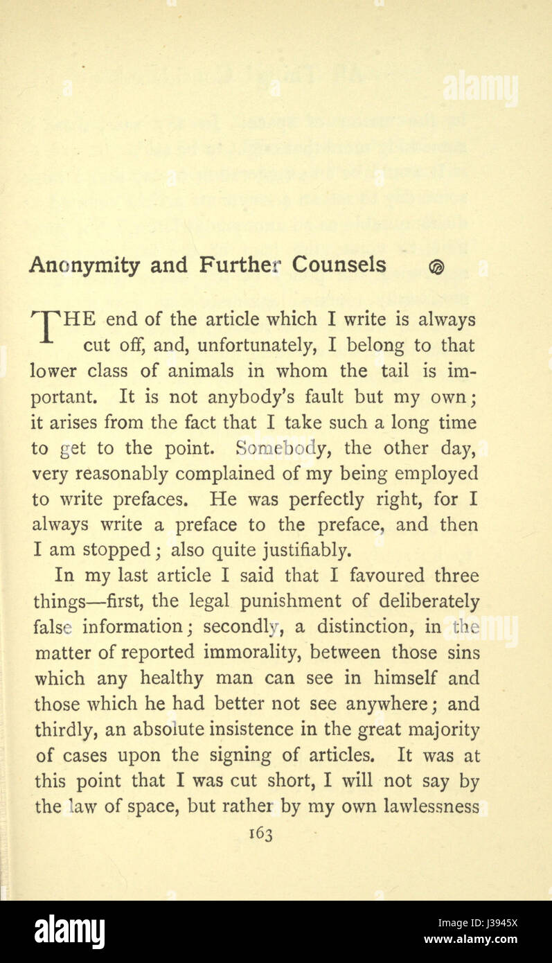 This page from G.K. Chesterton's 'All Things Considered' features his ...