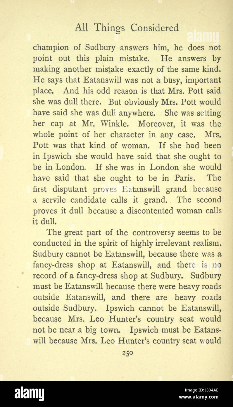 Chesterton book cover hi-res stock photography and images - Alamy