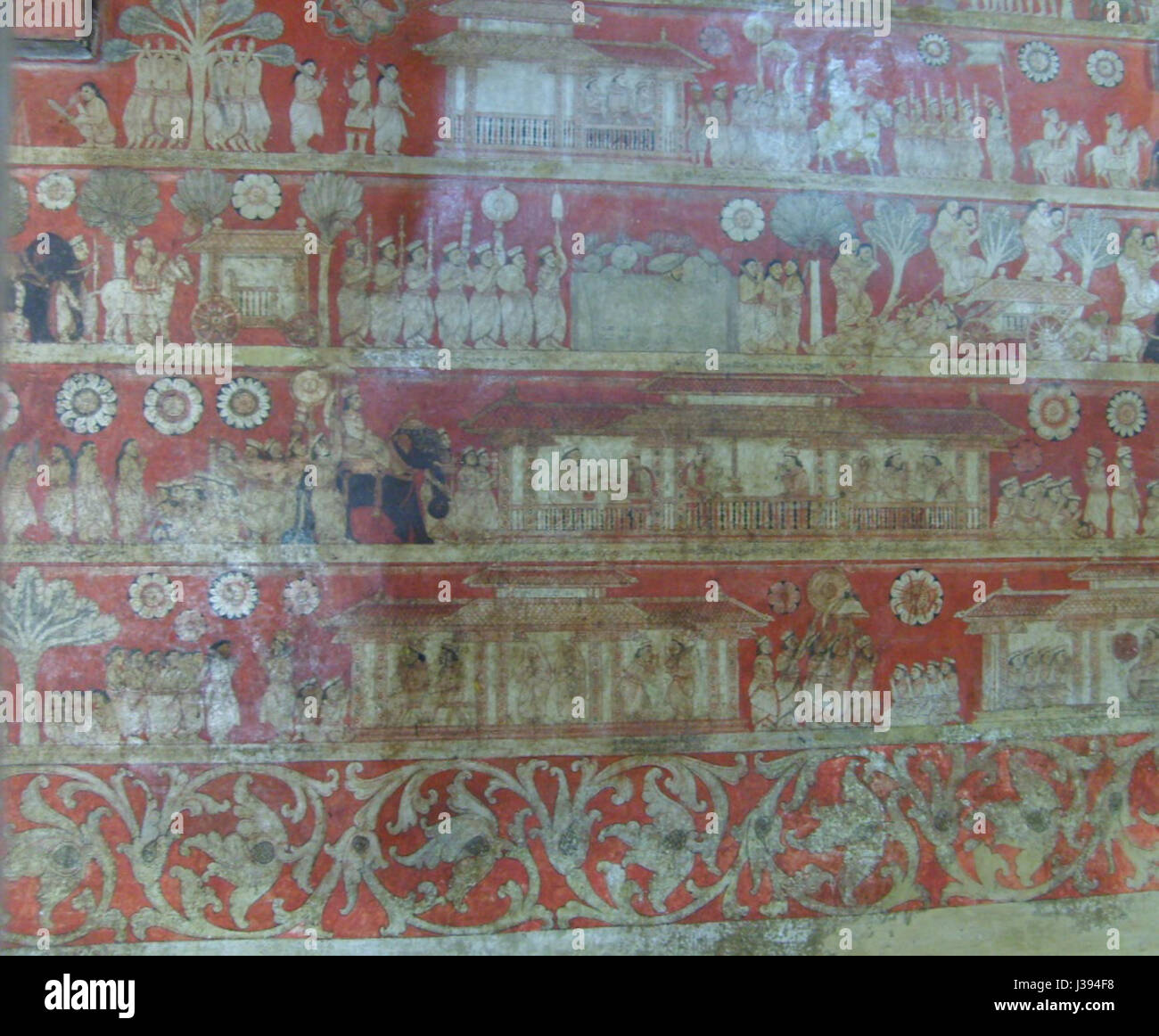 Degaldoruwa Satthu Battha jataka painting Stock Photo - Alamy
