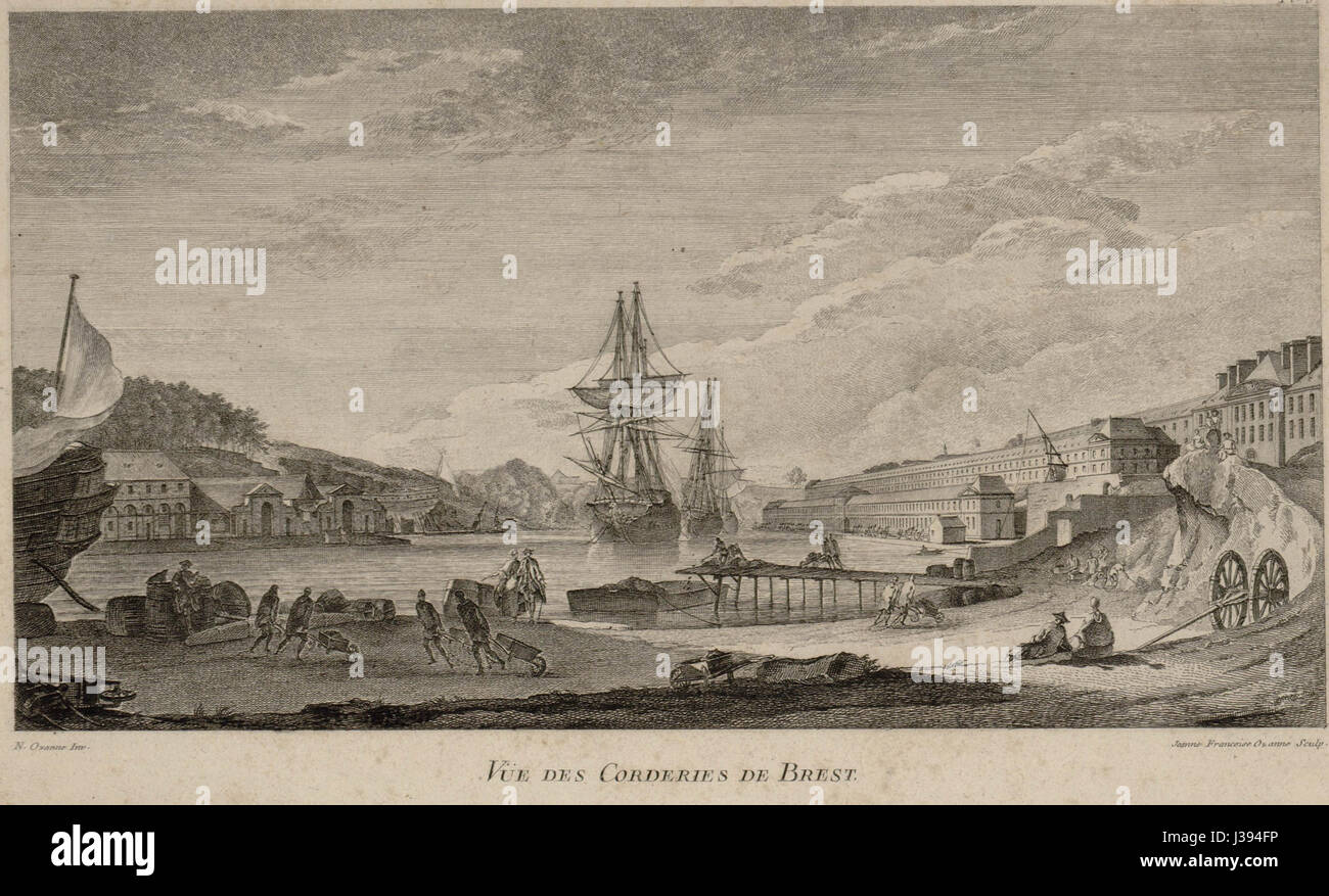 Corderies de Brest was a rope-making facility located in Brest, France ...