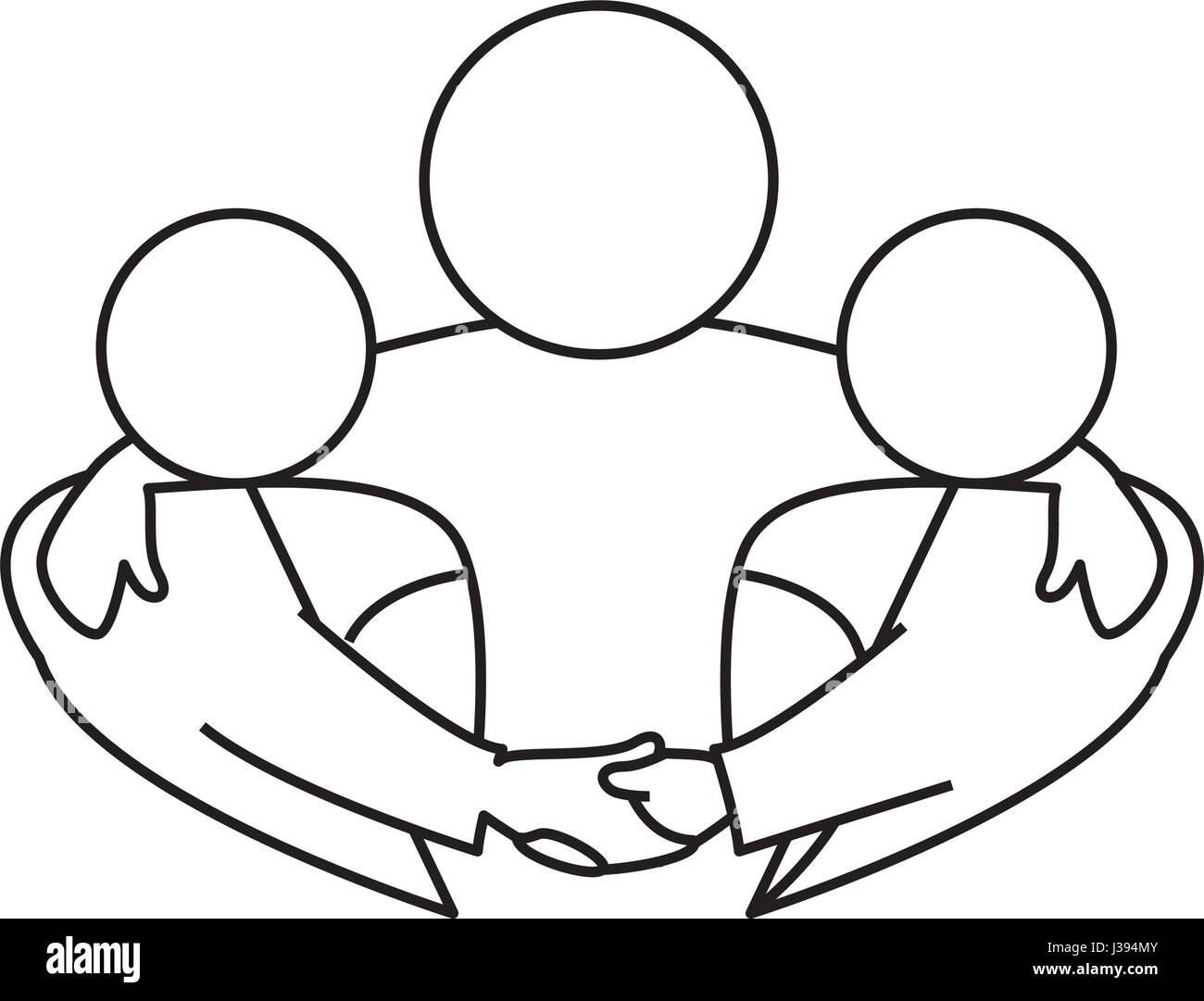 Teamwork abstract symbol Stock Vector Image & Art - Alamy