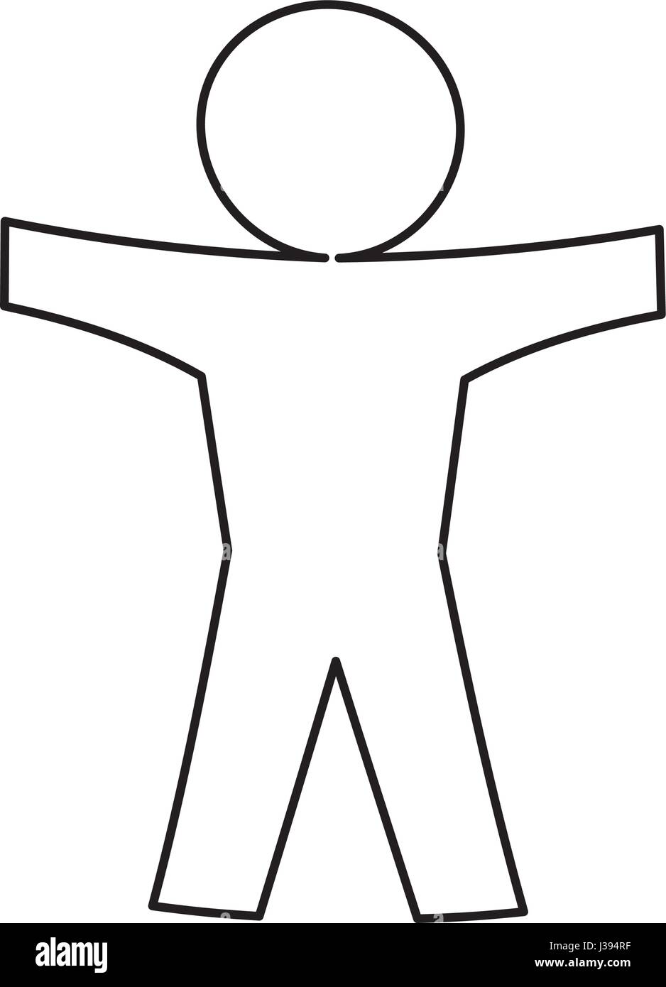 Human symbol pictogram Stock Vector Image & Art - Alamy