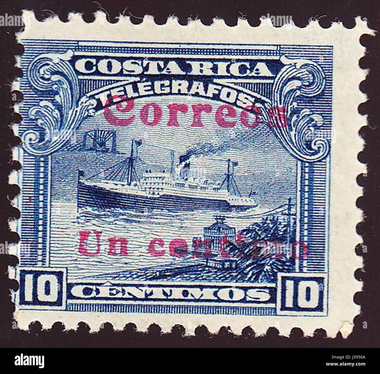 Postage stamp costa rica hi-res stock photography and images - Alamy