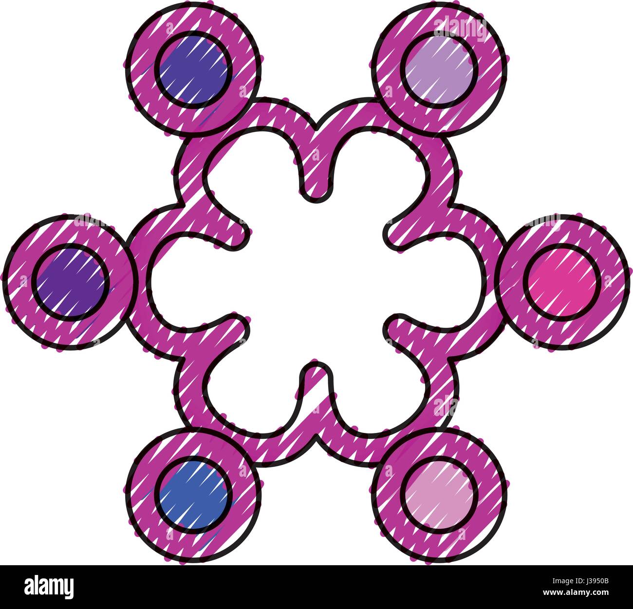 Teamwork abstract symbol Stock Vector Image & Art - Alamy