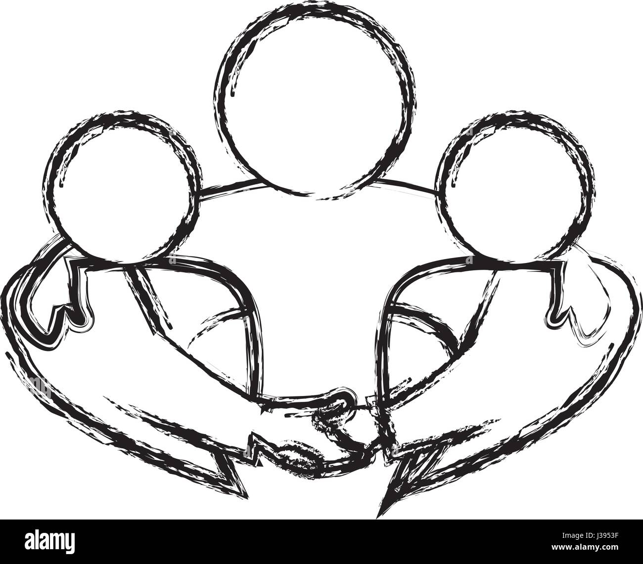 Teamwork abstract symbol Stock Vector Image & Art - Alamy