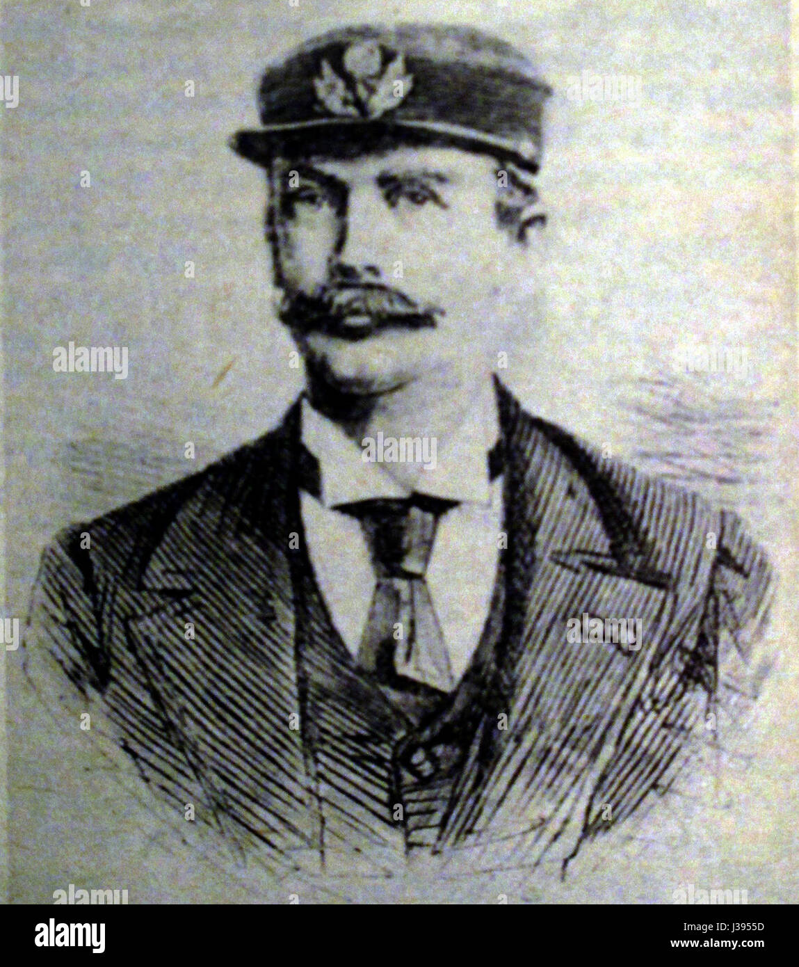 A portrait of Charles Leroux, a prominent 19th-century figure, known ...