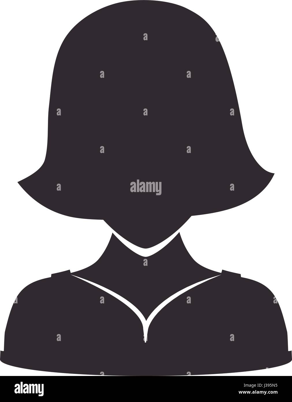 Woman faceless head Stock Vector Image & Art - Alamy