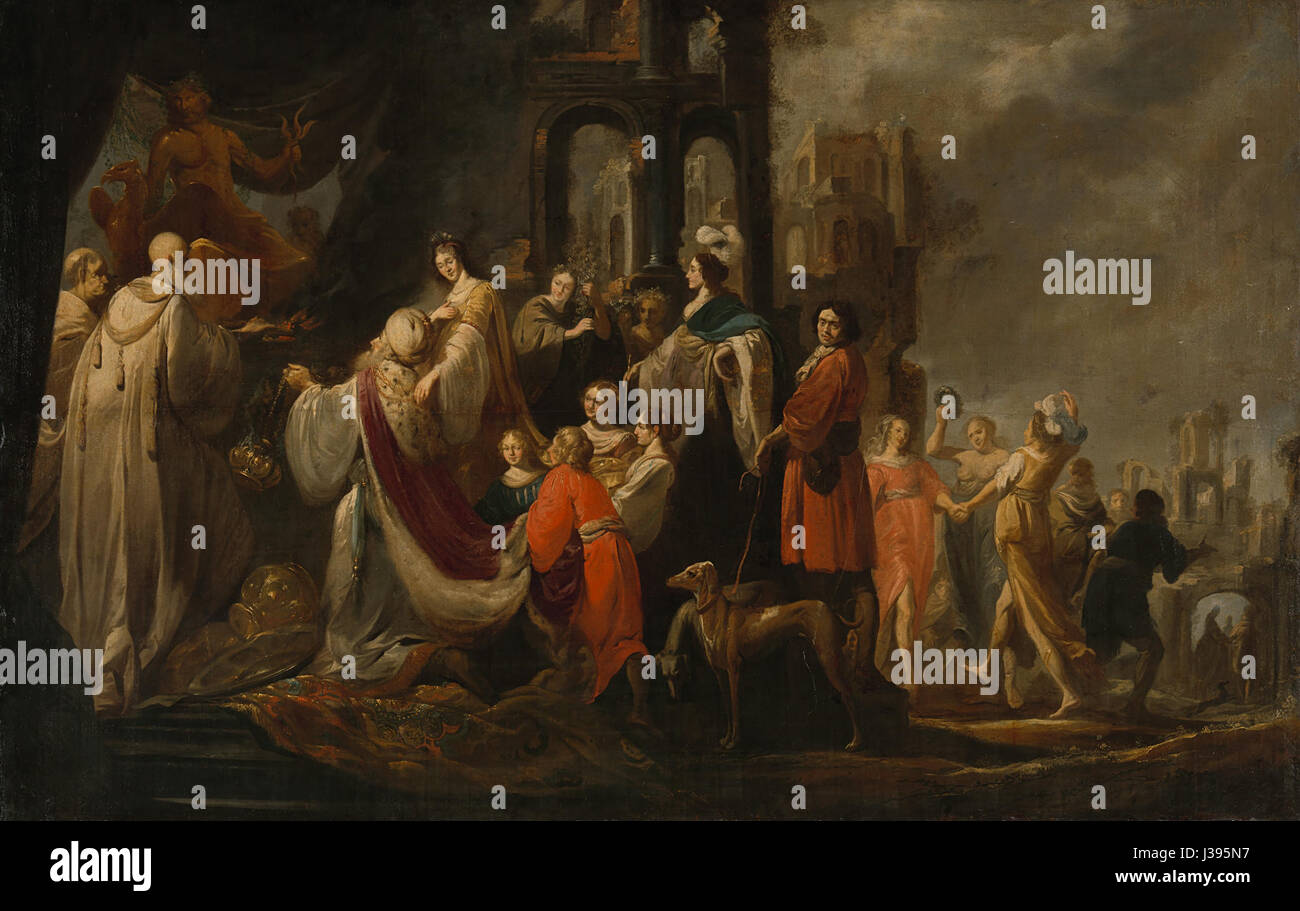 De afgoderij van koning Salomo Rijksmuseum SK A 787 Stock Photo - Alamy