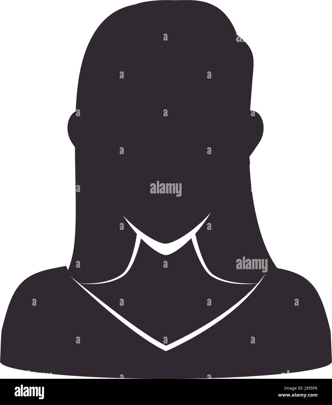 Woman faceless head Stock Vector Image & Art - Alamy