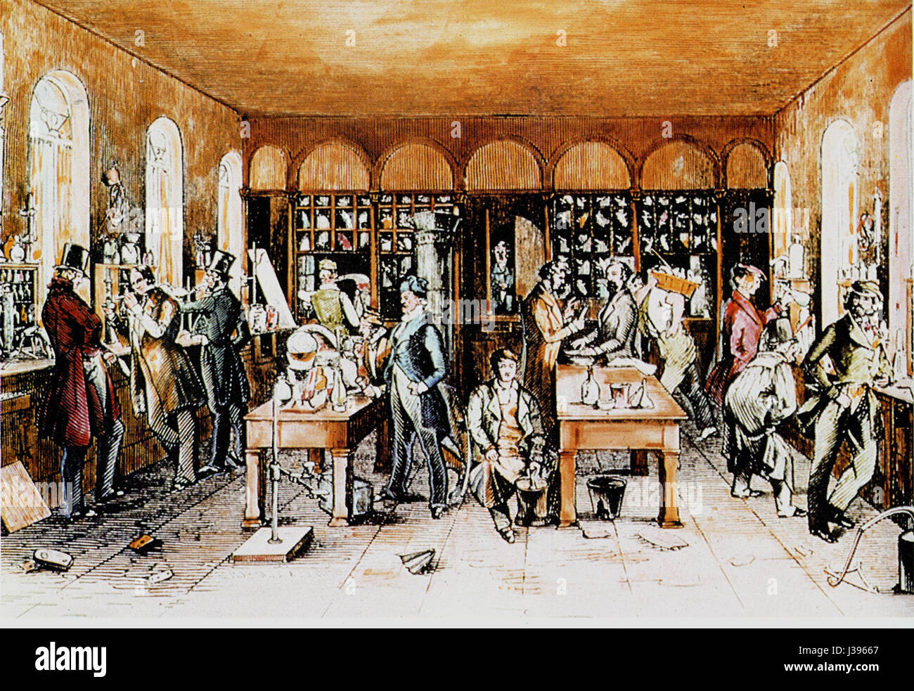 Chemistry laboratory, 19th century hi-res stock photography and images ...
